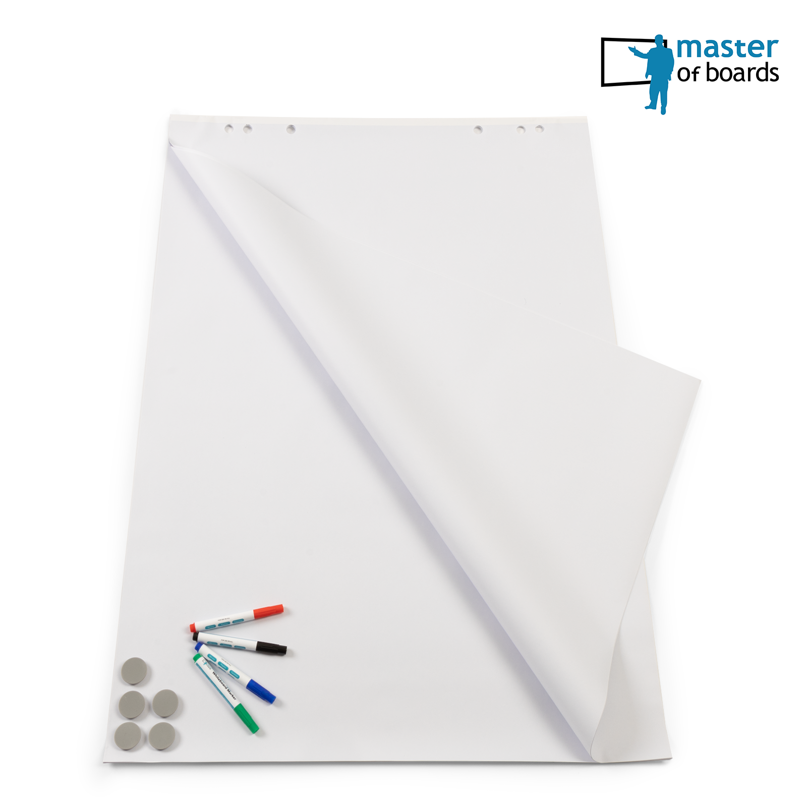 Flipchart Zubehör-Set | Master of Boards | Grundausstattung für Flipch